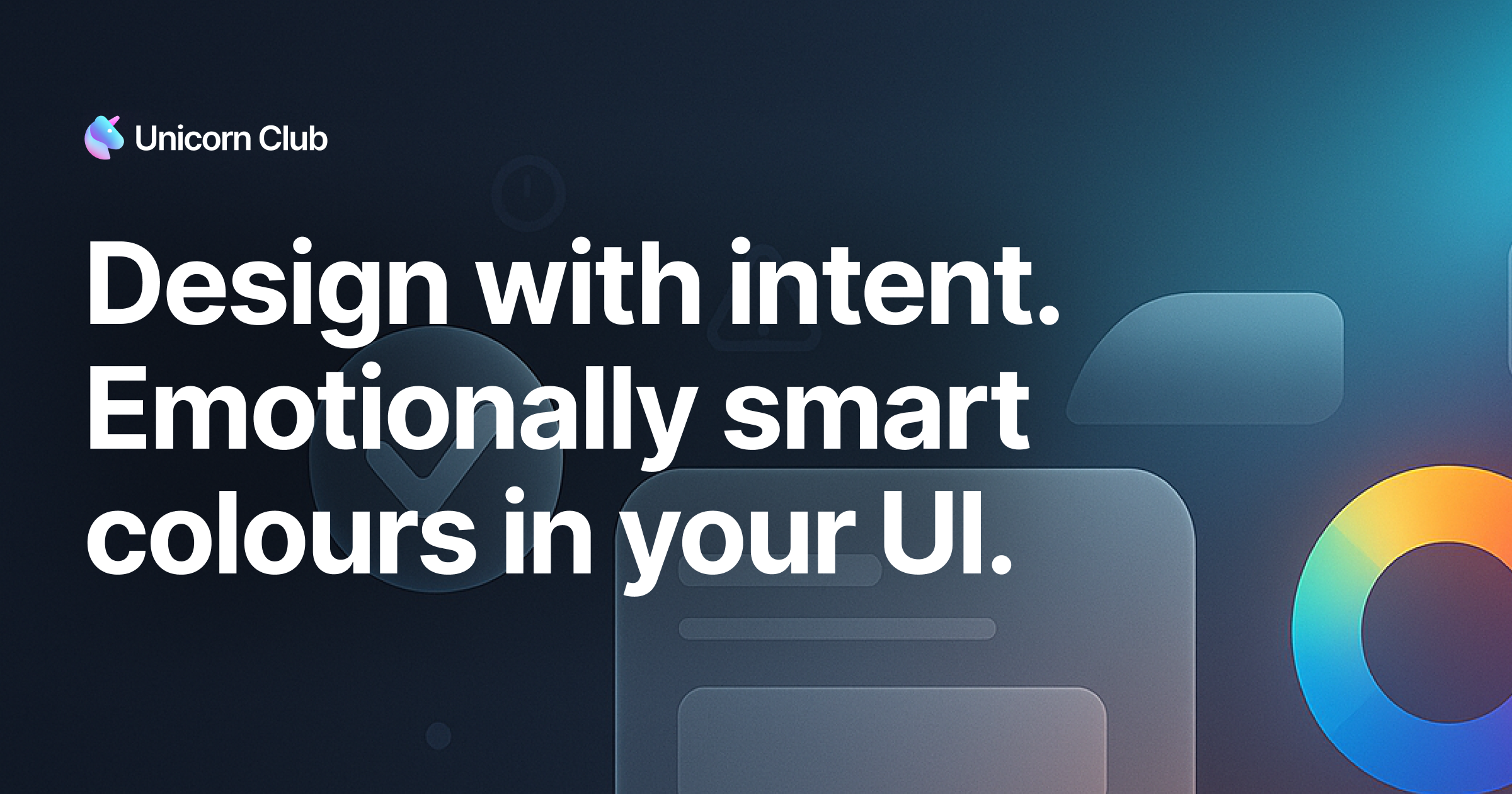 🦋 Design with intent. Emotionally smart colours in your UI. Unicorn Club
